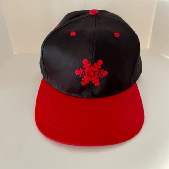 Accessories | Alta Ski Mountain Snowflake Logo Baseball Hat Cap | Poshmark